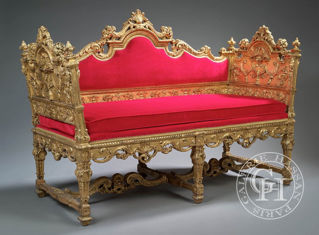 Paire de canapés de style Louis XIV - Maison Fourdinois – Galerie Hassan