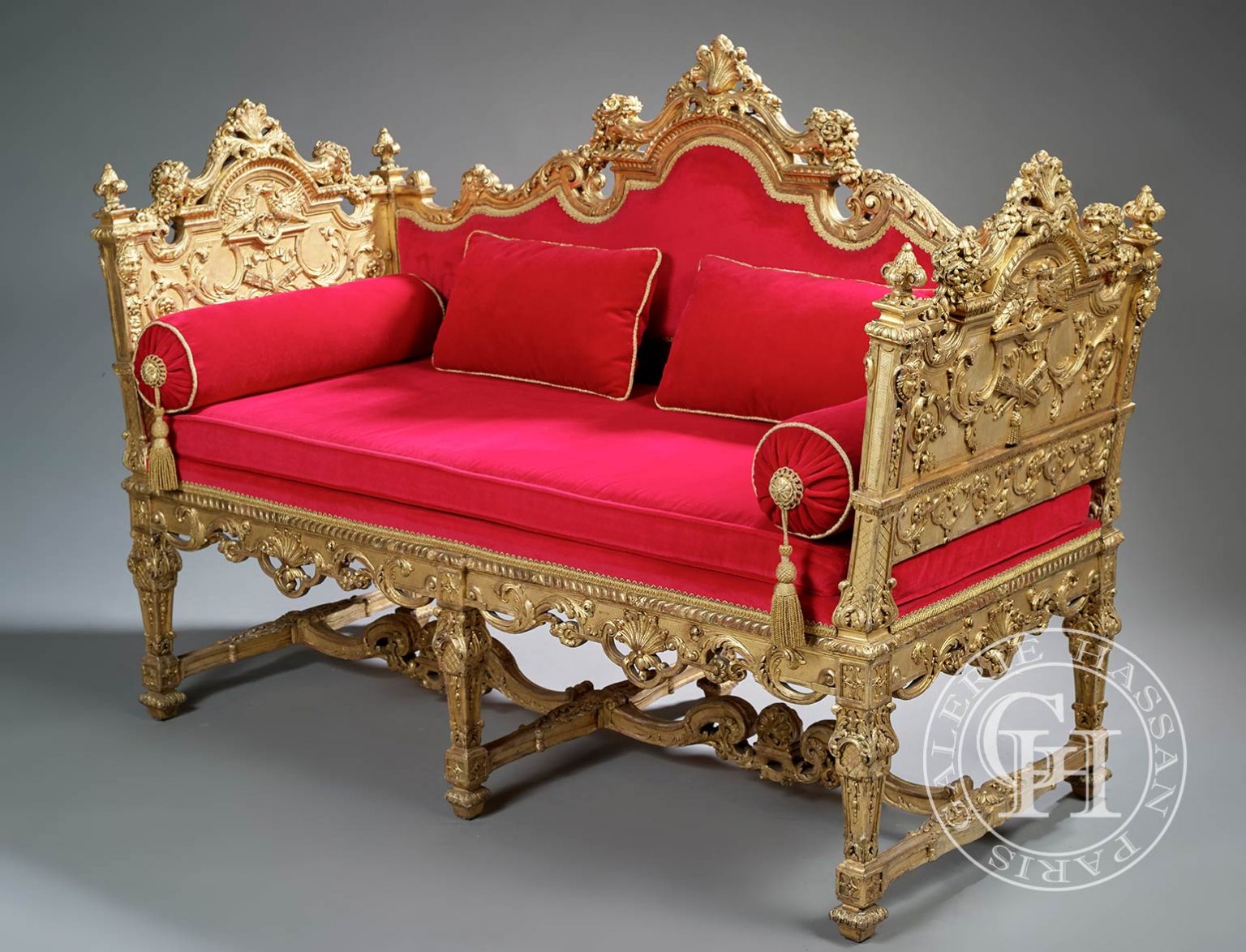 Paire de canapés de style Louis XIV - Maison Fourdinois – Galerie Hassan